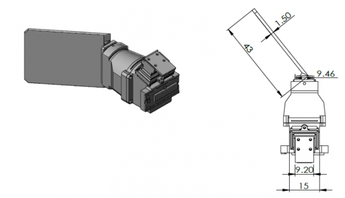 China Near Eye Optical Waveguide Micro Display Module 0.39" 40° FOV ...