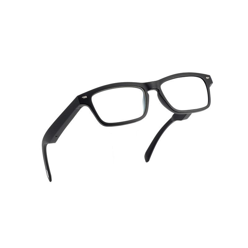 Matte Black Bluetooth Smart Glasses IP5 100mAh Magnetic Charger With ...